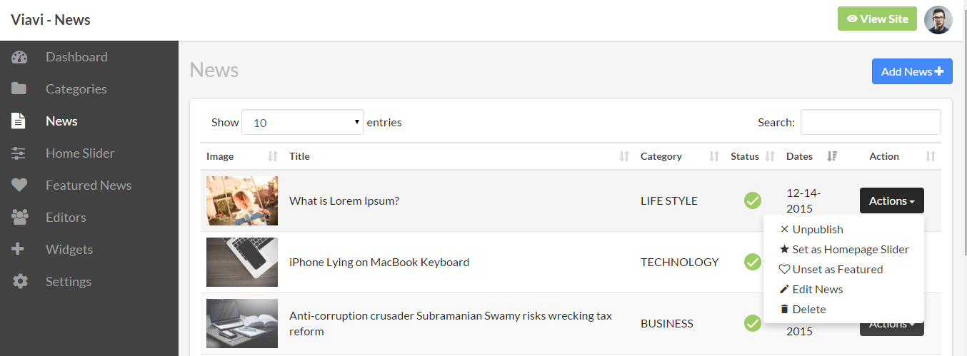 Viavi - News, Magazine, Blog Laravel Script by viaviwebtech | CodeCanyon